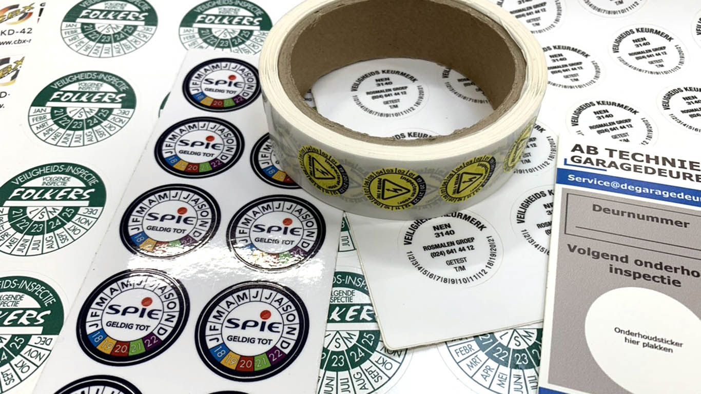 Keuringstickers bestellen? Ook voor NEN 3140 | StickerCompany