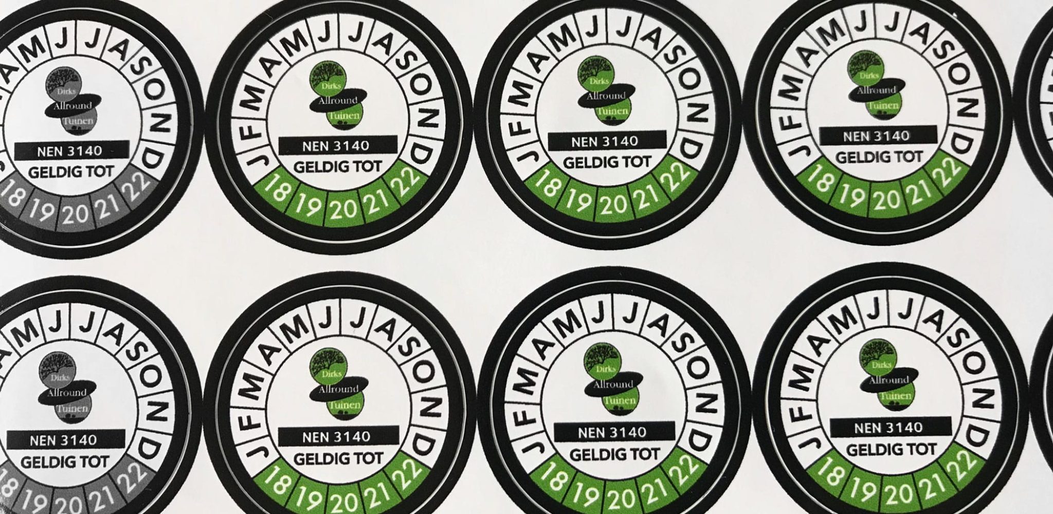 Keuringstickers bestellen? Ook voor NEN 3140 | StickerCompany